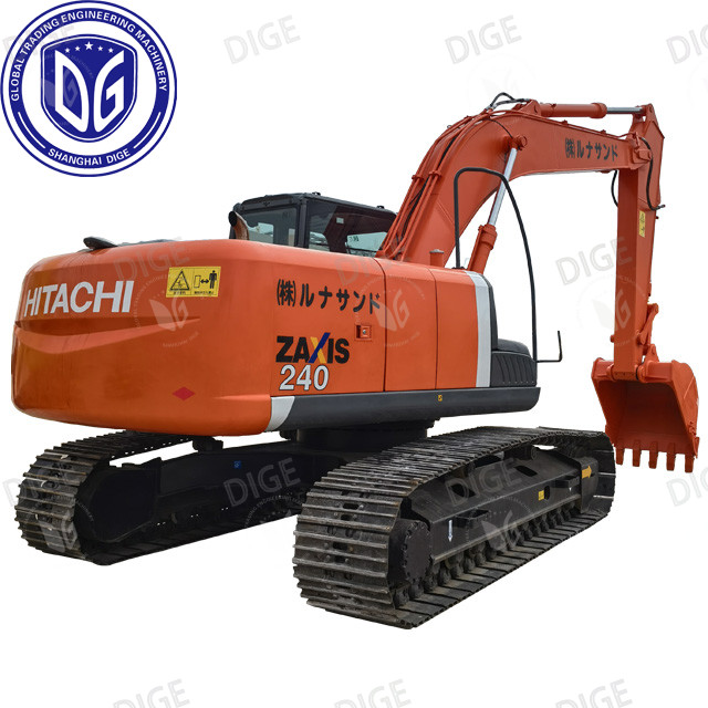 24 Ton ZX240 Used Hitachi Excavator Used Crawler Excavator Moving ...